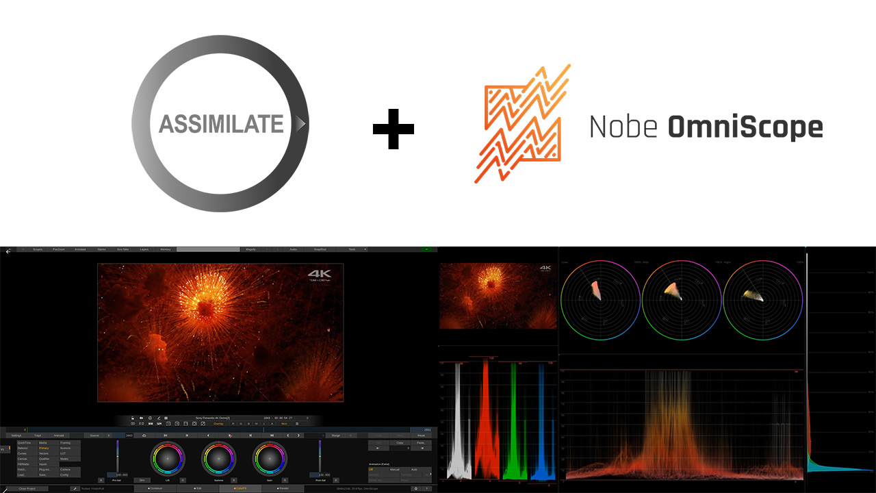 Nobe OmniScope ships with native support for Assimilate! » ASSIMILATE